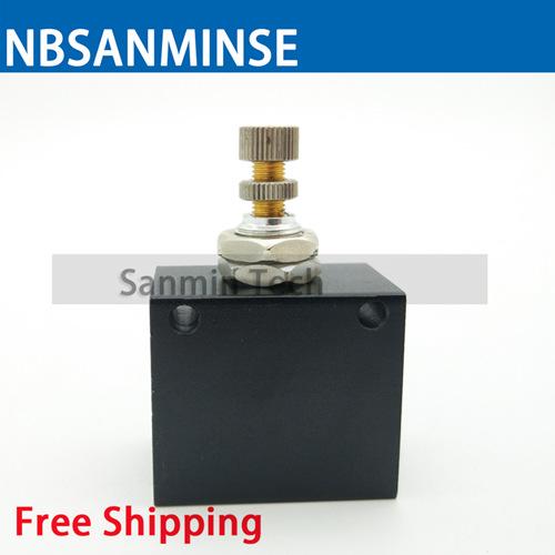 NBSANMINSE ASC G1/8 1/4 3/8 1/2 Precision Flow Control Valve Pneumatic Air Valve Flow Adjusting ...