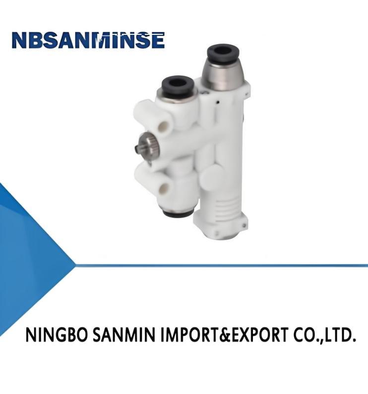 AZR Series Mini Vacuum Generator with 5.0 Bar Pressure 88-kPa Vacuum Level and 7.0 NL/min Flow